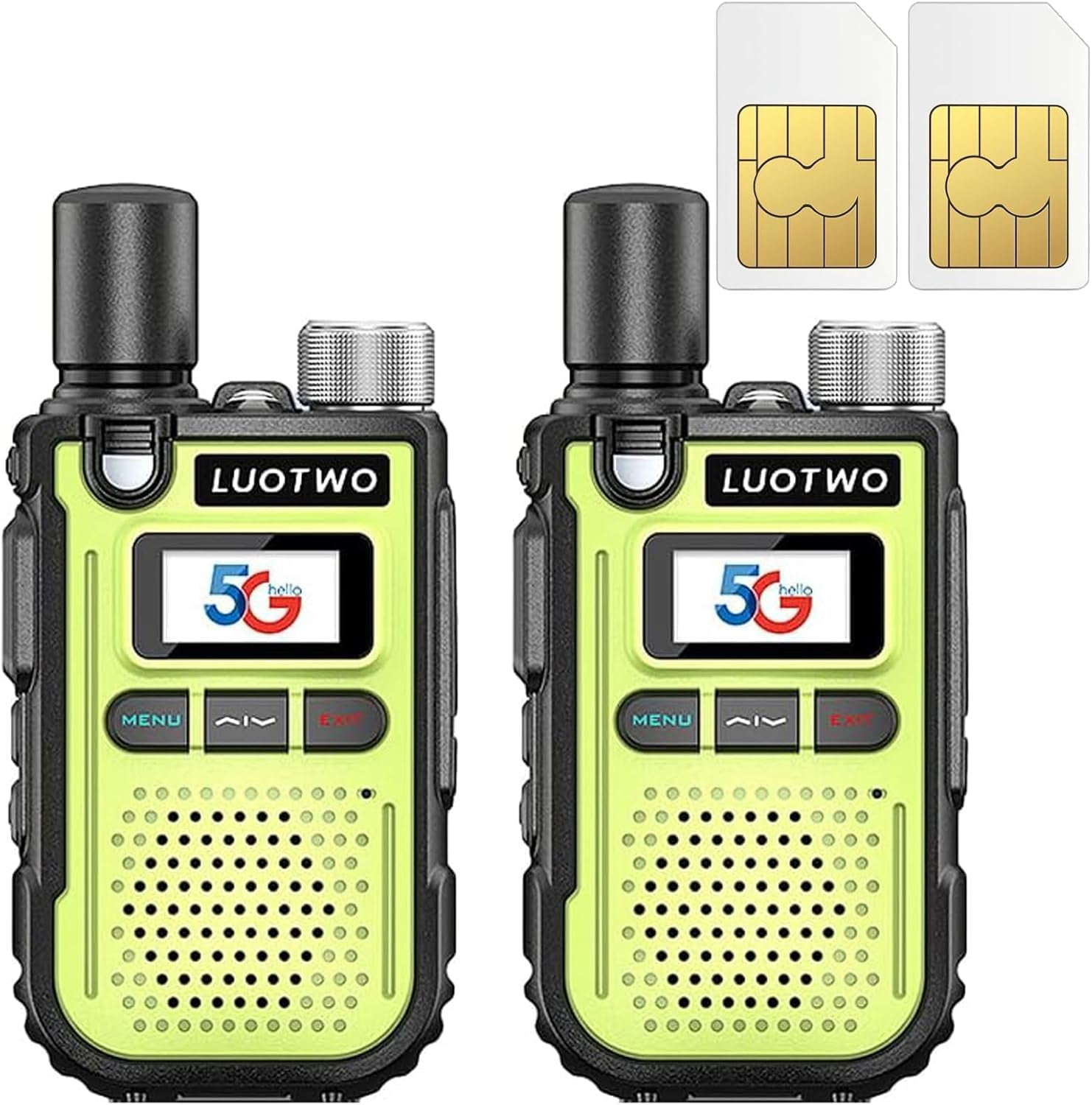 LUOTWO N5230 Global Walkie Talkie Long Range with SIM Cards 4G POC ...