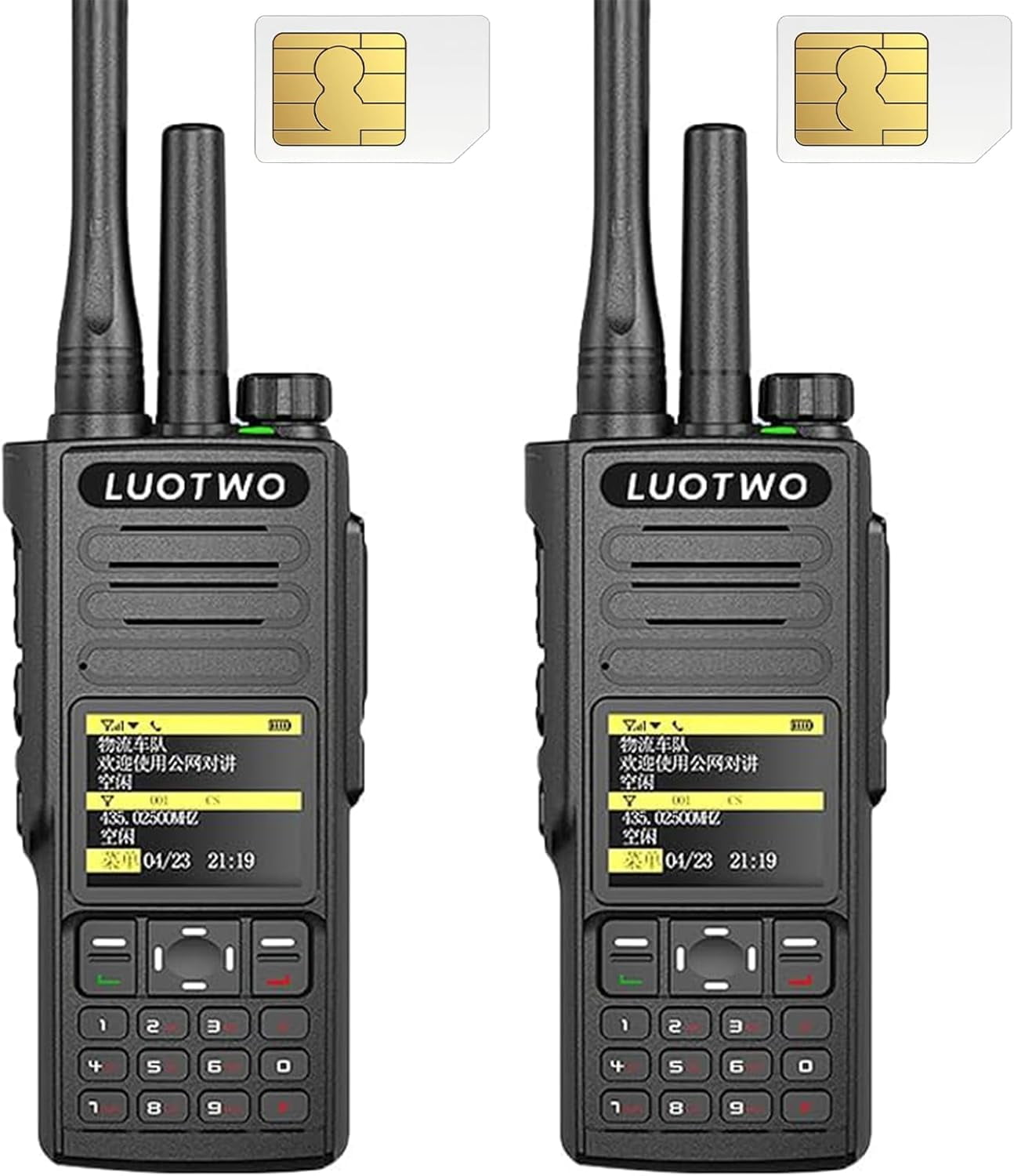 LUOTWO N98 Global 4G POC Walkie Talkie with SIM Cards Unlimited Range PTT Radio LTE 4G Satellite ...