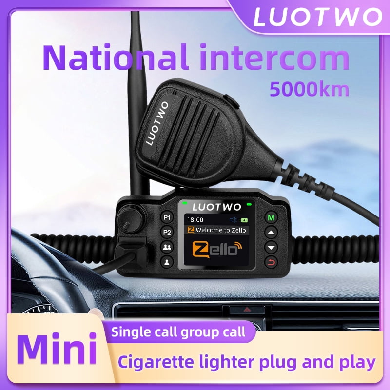 LUOTWO Zello DG9800 Mini car intercom 5000km intercom Walkie Talkie ...