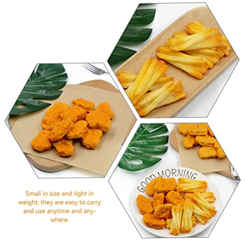 LUOZZY 6 Pcs Fake Chicken Nugget Artificial French Fries Fake Fried ...