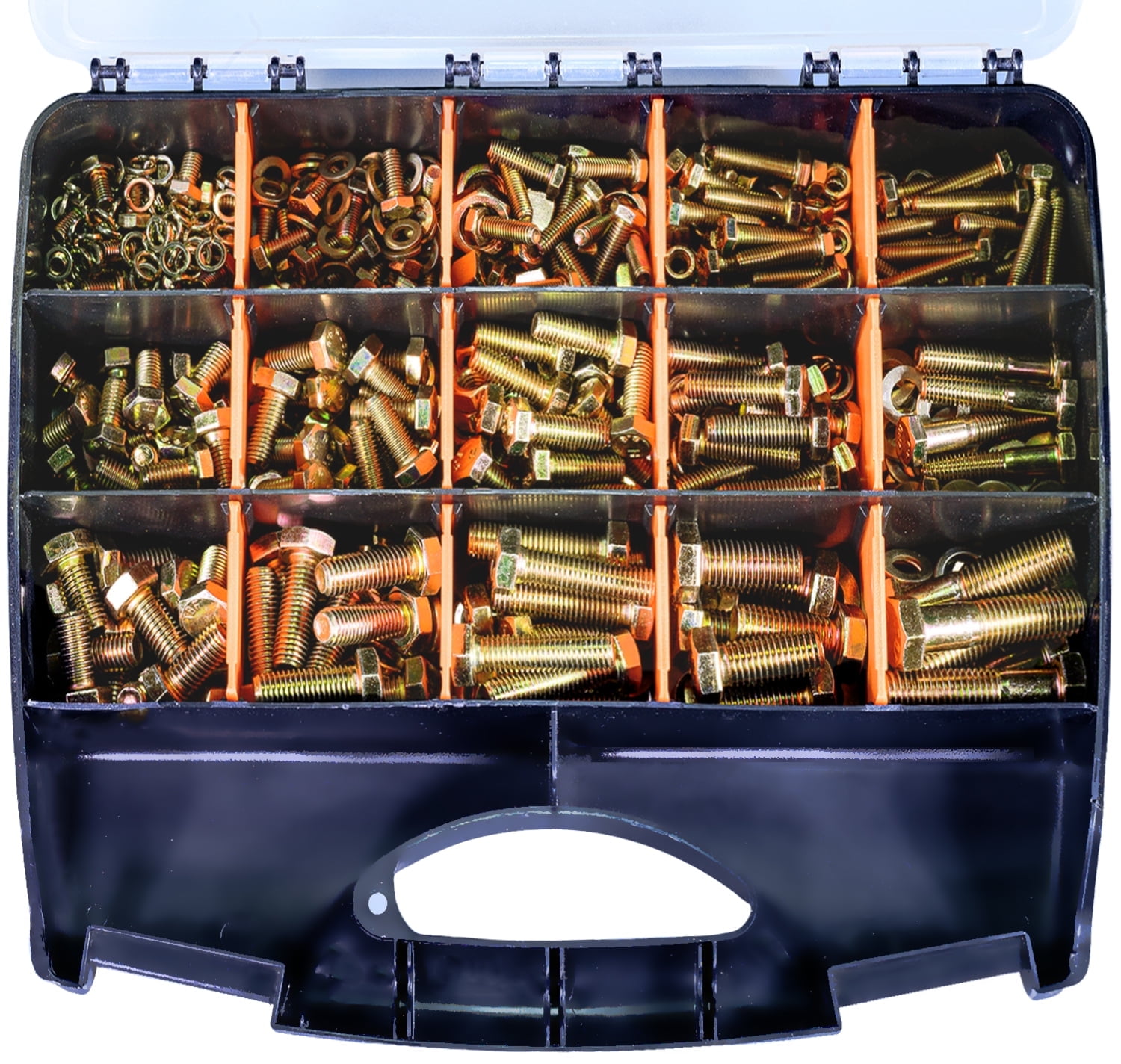 705 pcs Metric Bolt and Nut Set - M6/M8/M10/M12 Grade 8 Heavy Duty ...