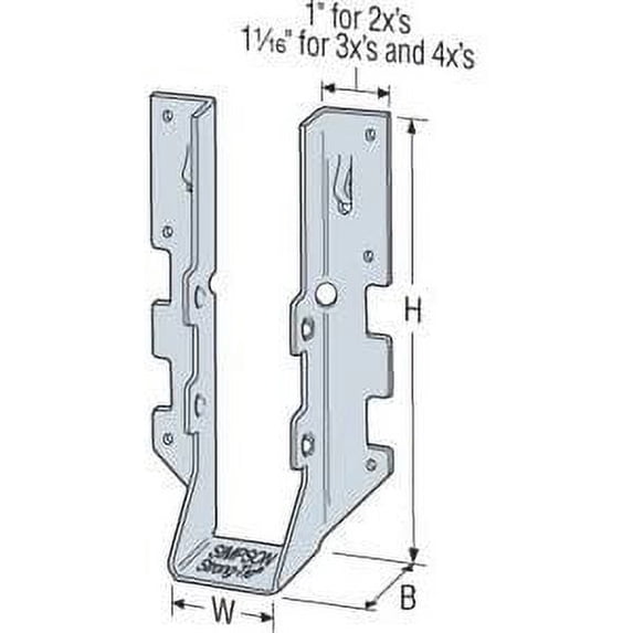 LUS28-2 Double Shear Joist Hanger - Walmart.com