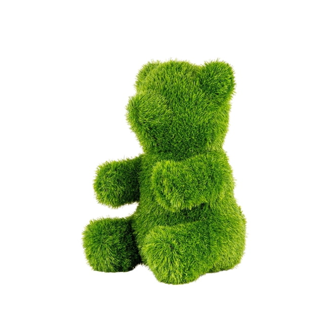LUSH Estate™ artificial topiary bear - artificial grass garden plush ...