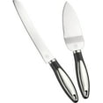 LUSHIG Wedding Cake Knife and Server Set with Non-Slip Rubber Handle ...