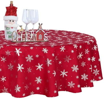 Holiday Time Christmas Candy Cane Stripe Fabric Tablecloth, Festive ...