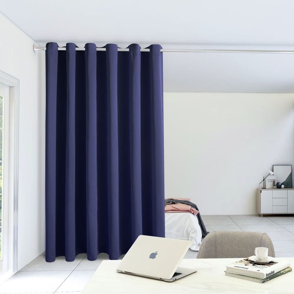 LUSHVIDA Room Divider Curtains Total Privacy Wall Room Divider Screens ...