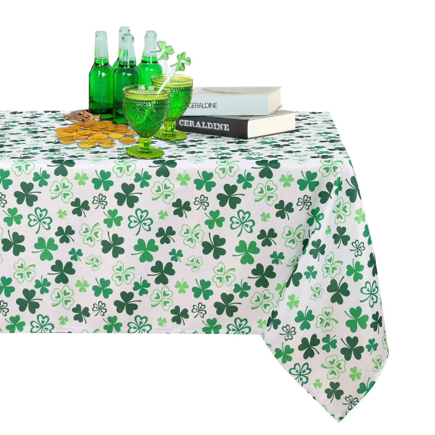LUSHVIDA Large St Patrick's Day Rectangular Tablecloth, 60x84 Inch ...