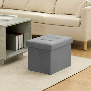NuSteel TT-101RDV Otto Storage Stool - Round Plastic Storage Ottoman ...