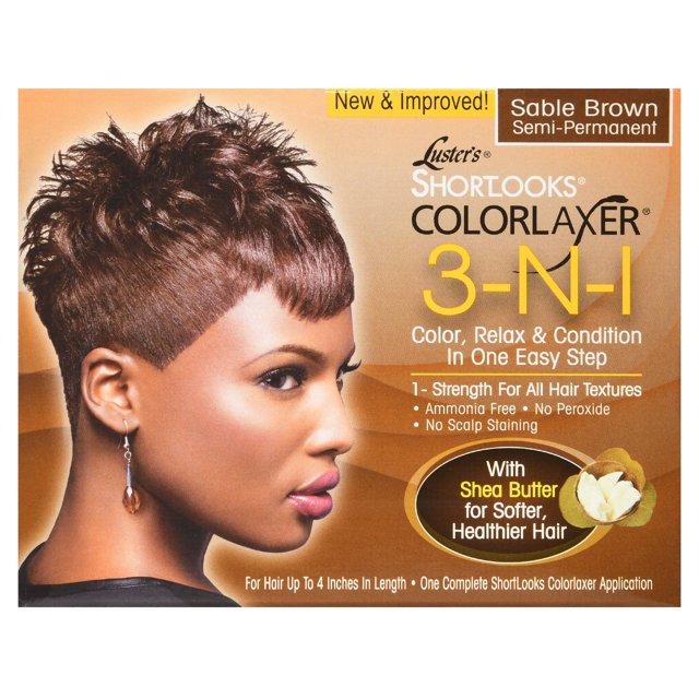 LUSTER'S SHORTLOOKS COLORLAXER KIT [BROWN] * BEAUTY TALK LA * - Walmart.com