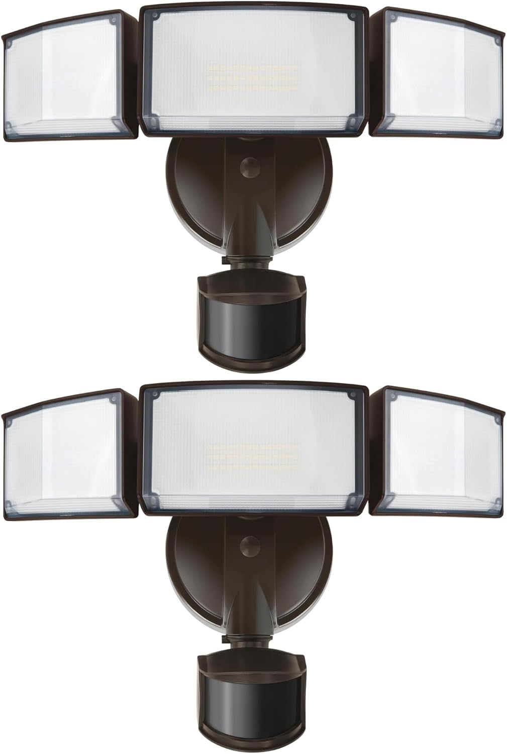 LUTEC 2 Pack 72W 7500LM LED Security Lights Motion Sensor Light Outdoor ...