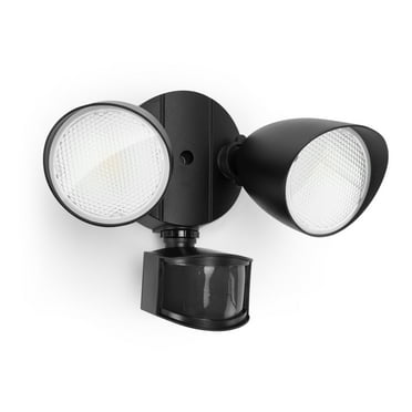 Bronze Integrated LED Motion Sensor Dusk to Dawn 3-Head Outdoor ...