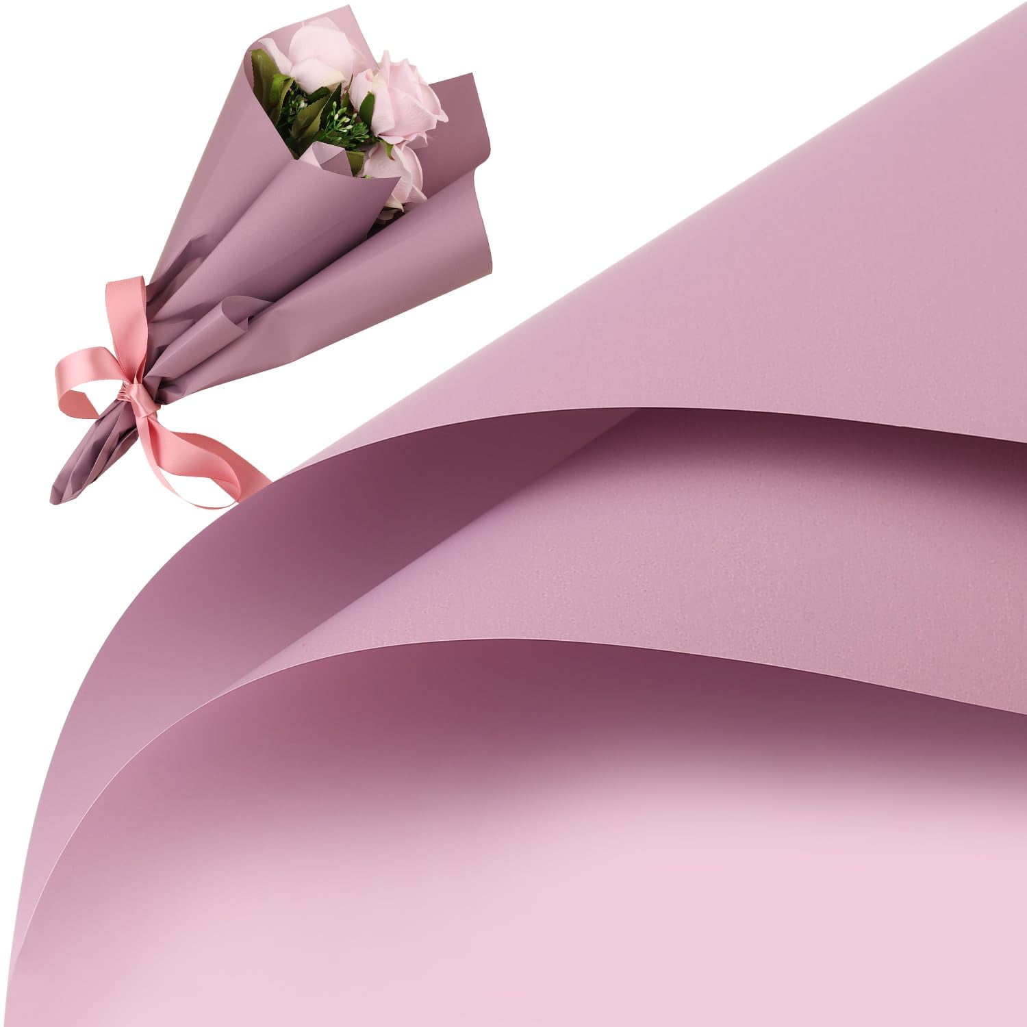 LUTER 20 Sheets Flower Wrapping Paper, AIS1 22.8x22.8 inch/58x58cm ...