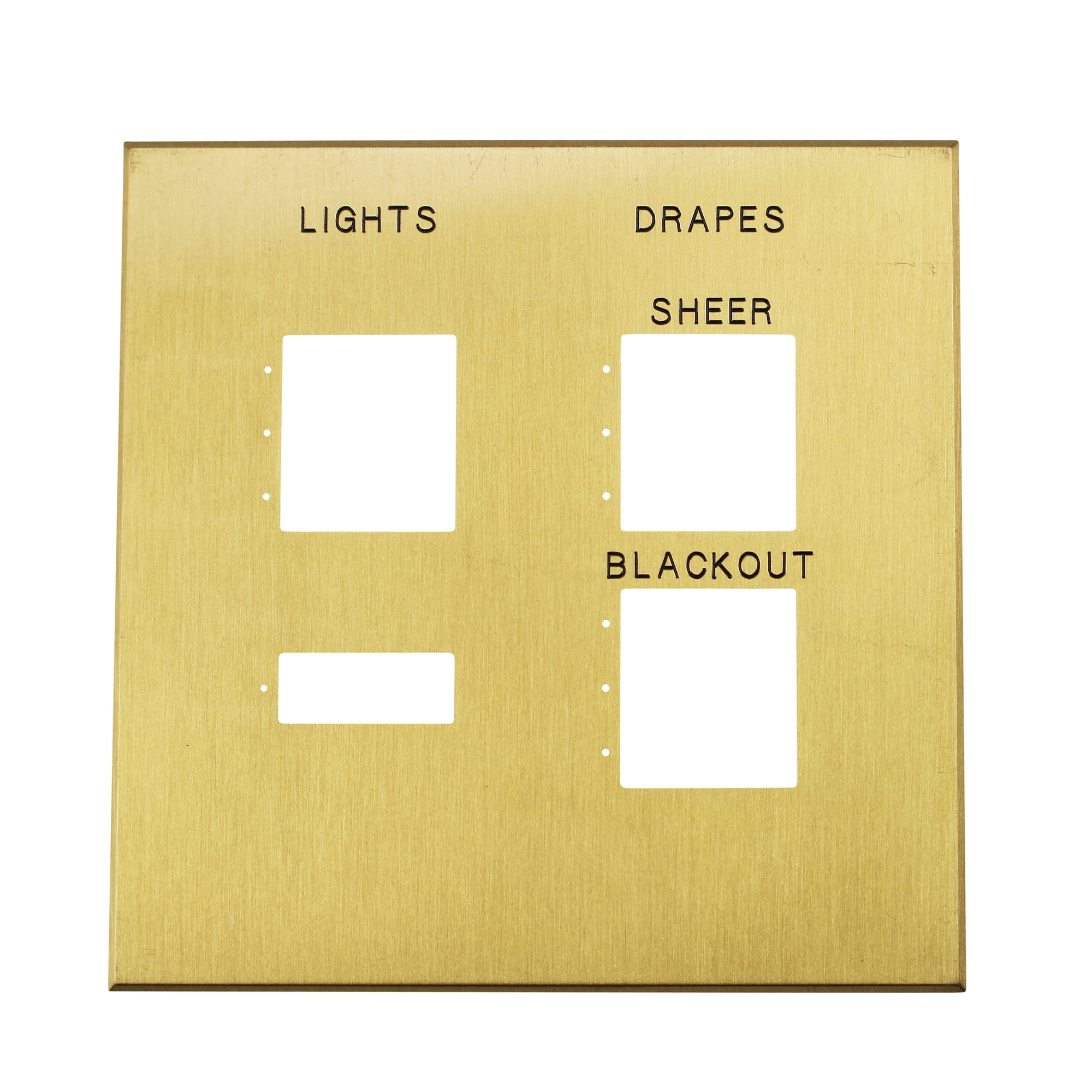 LUTRON NT-4C-C25-FB-SB-E 2-Gang NOVA T Tap Switch Face Plate, Satin ...