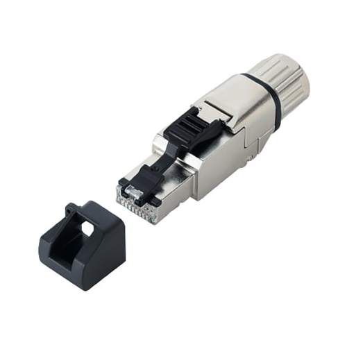 LUTZE 490175, Industrial Ethernet RJ45 Connector; Straight, M, Cat6a, 8 ...