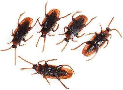 LUU-10 Pcs Prank Fake Roaches Simulation Fake Rubber Cockroach Favorite ...