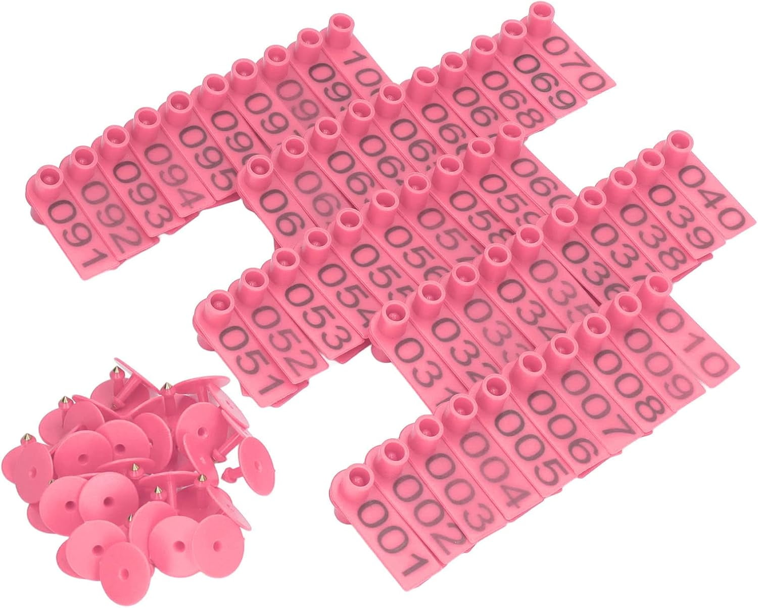 LUU-100 Sets Livestock Identification Tags, Lightweight PP Vibrant ...