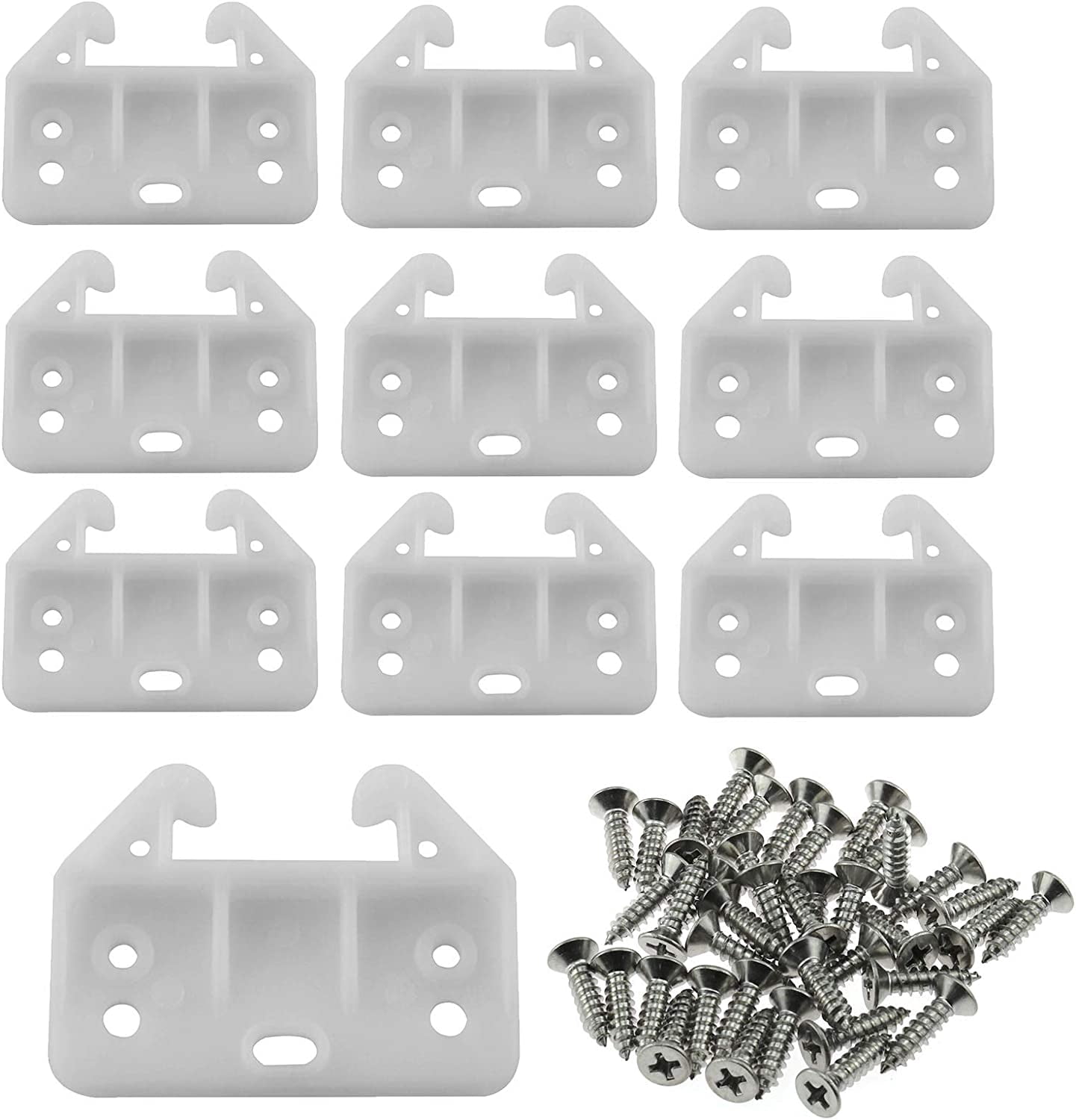 LUU-10Set Drawer Track Guides with Screws Included Replacement ...