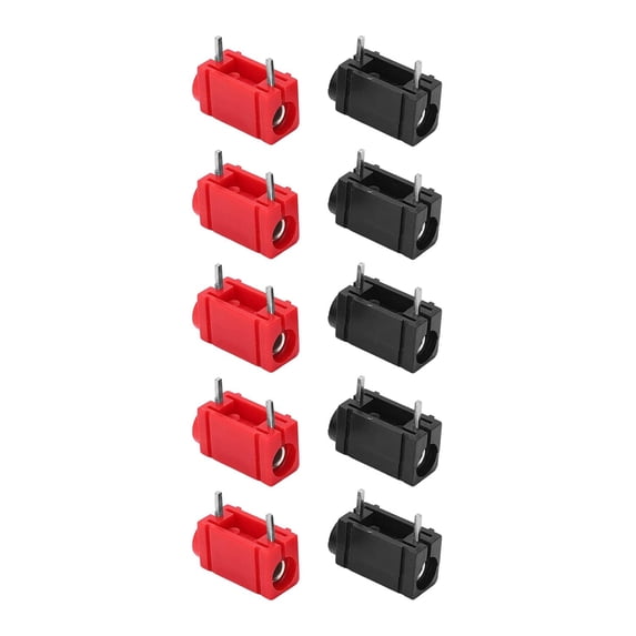 LUU-10pcs 4mm PCB Banana Socket, 4mm Banana Jack Female Panel Mount ...
