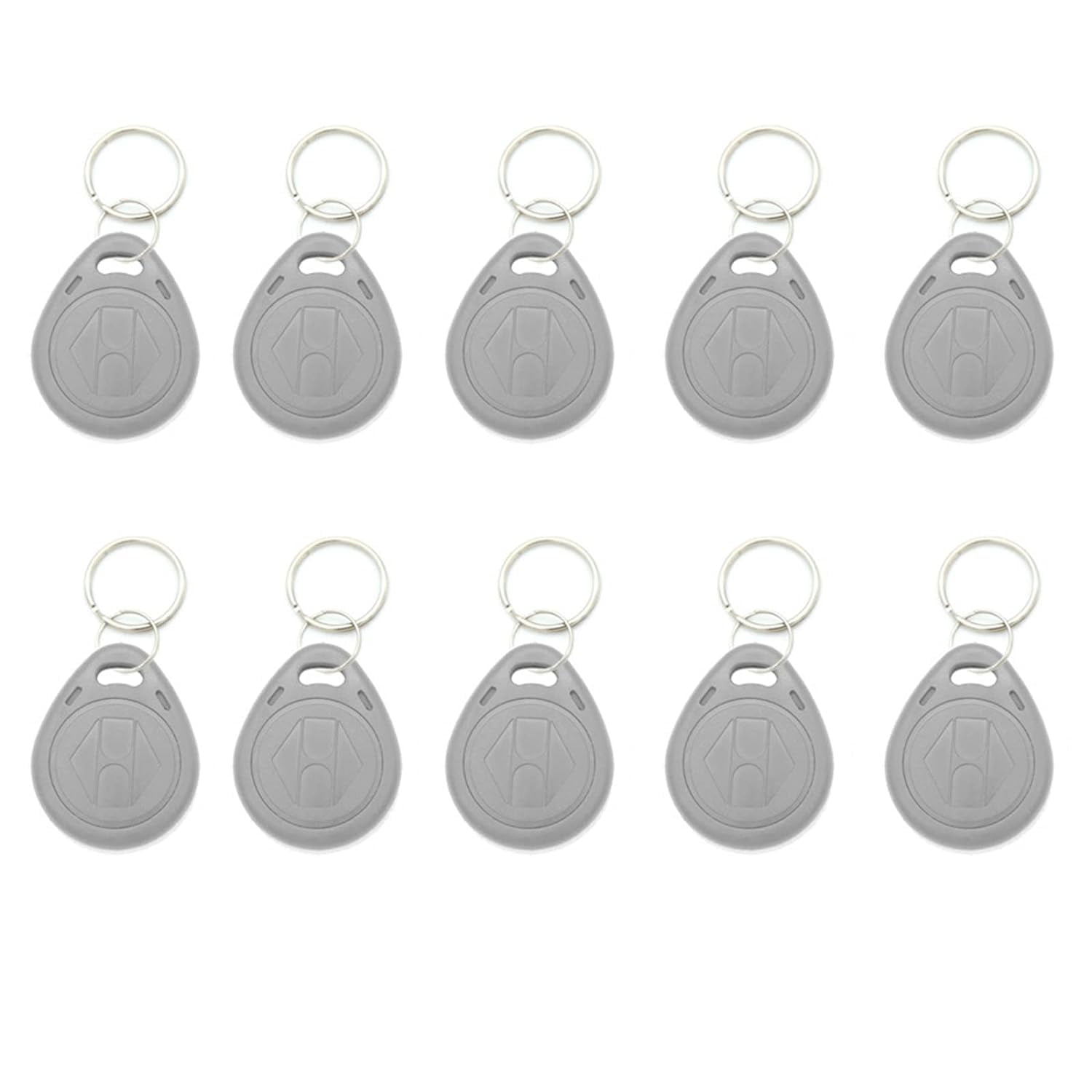 LUU-10pcs Plastic 125KHZ Rewritable Writable ID Cards Keyfobs RFID Copy ...