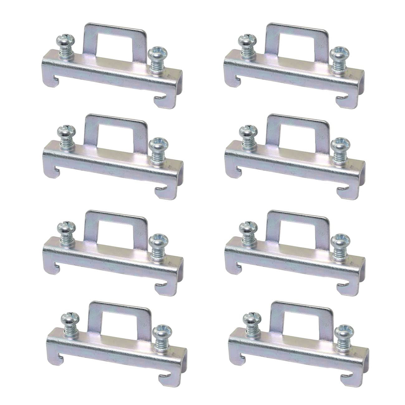 LUU-10pcs Rail Terminal Iron Plug Clamping Rail Single-Layer Terminal ...