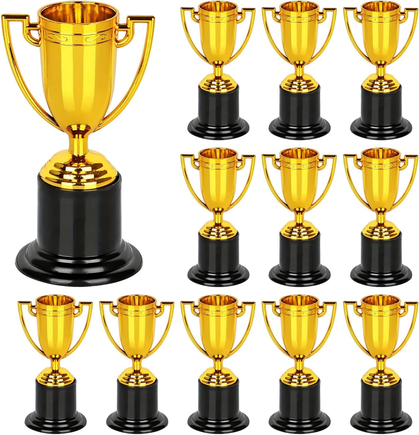 LUU-12 Pcs Mini Trophy, Gold Small Trophy 4 Inch Trophy Cups Award ...