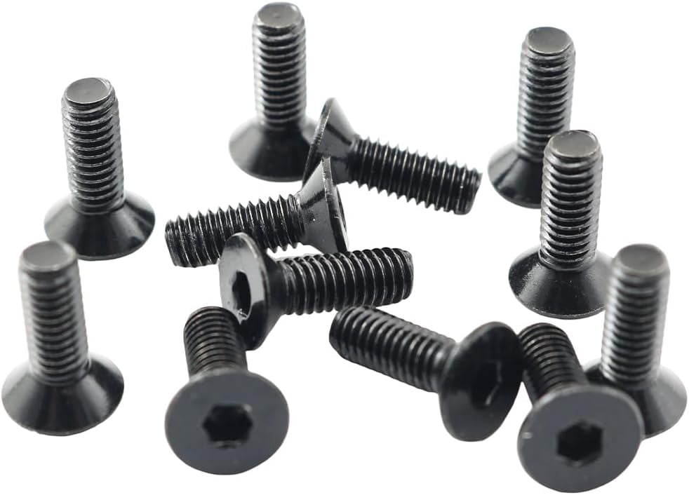 LUU-12pcs Hexagon Hex Socket Countersunk Screw Stainless Steel A2-70 ...
