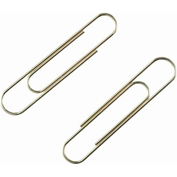 LUU-14 Pcs Extra Large Metal Paper Clip Bookmarks,Bright Gold ...