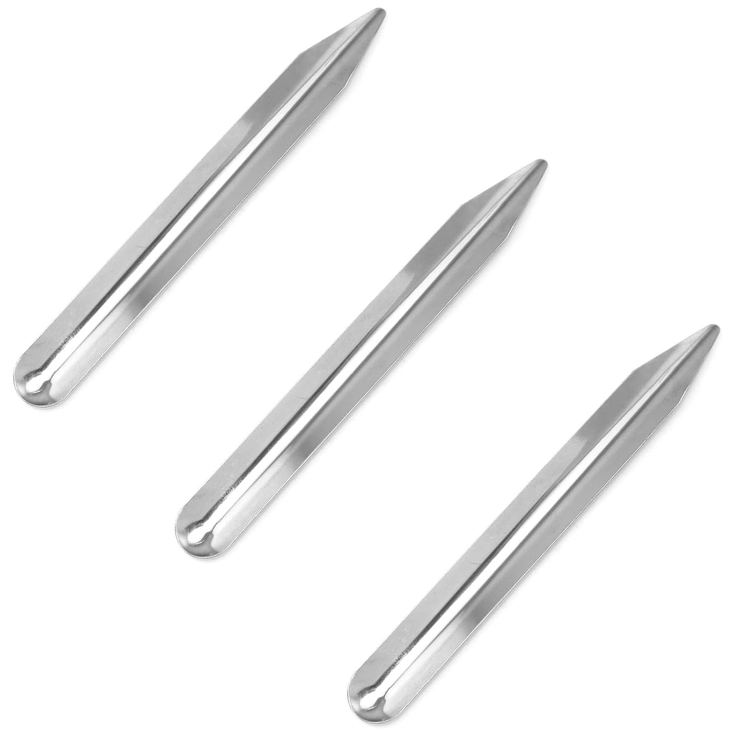 LUU-15cm Stainless Steel Spatula Scoops Lab Spatulas with Small Grooves ...
