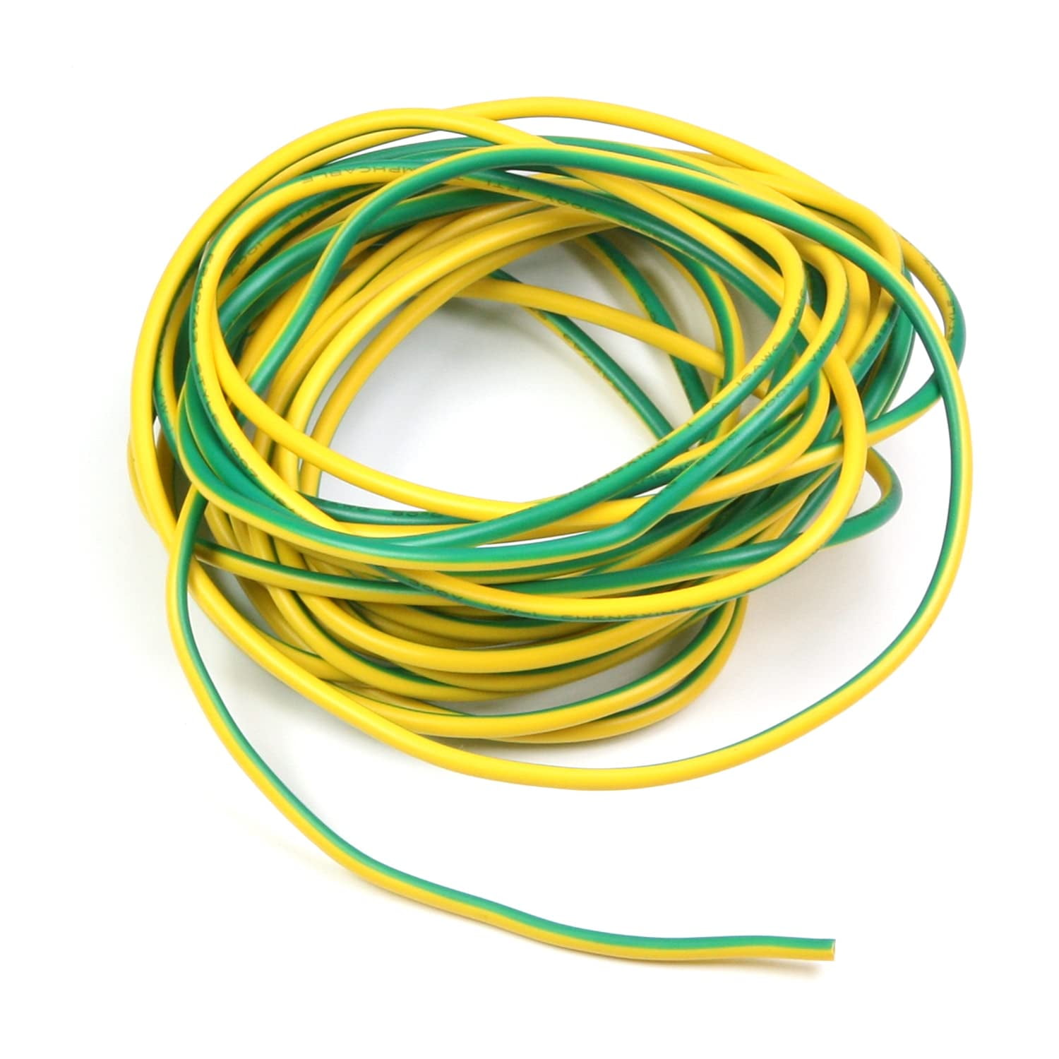 LUU-16 AWG Electrical Wire 16.4FT Hookup Cable Yellow Green Conductor ...