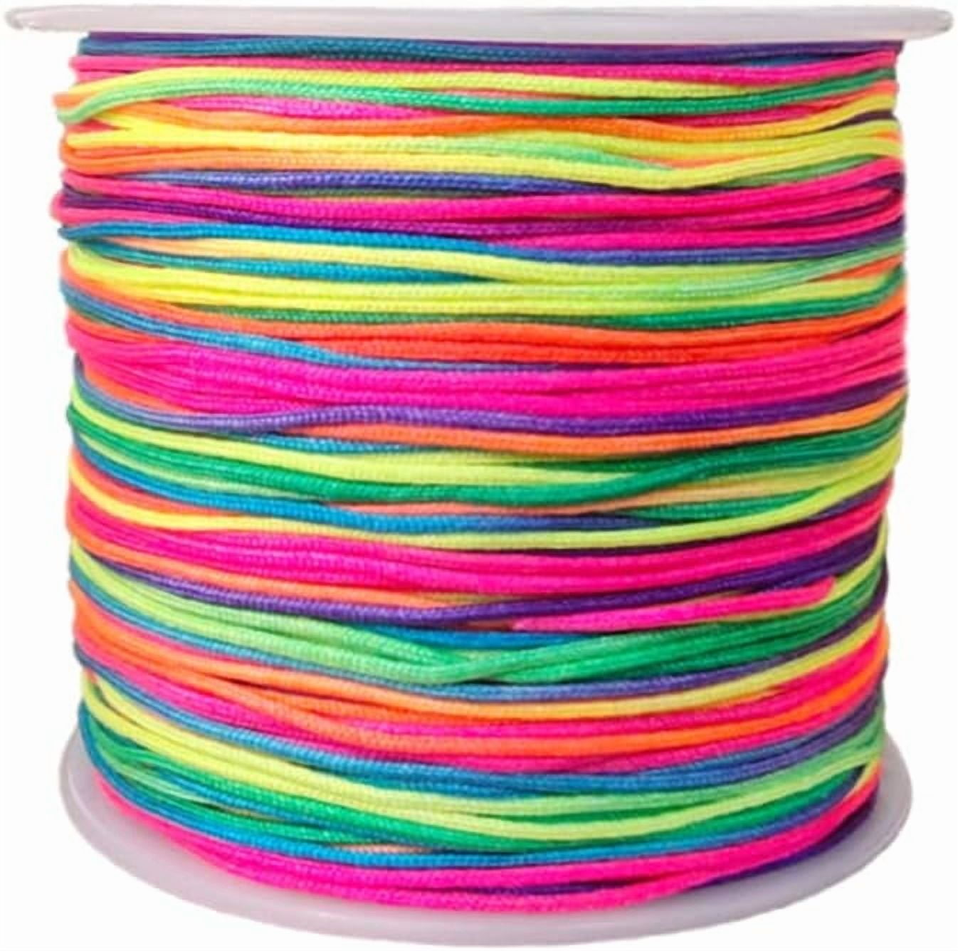 LUU-1mm x 100 Yards Nylon Cord, Braided Thread Trim String Thread for ...