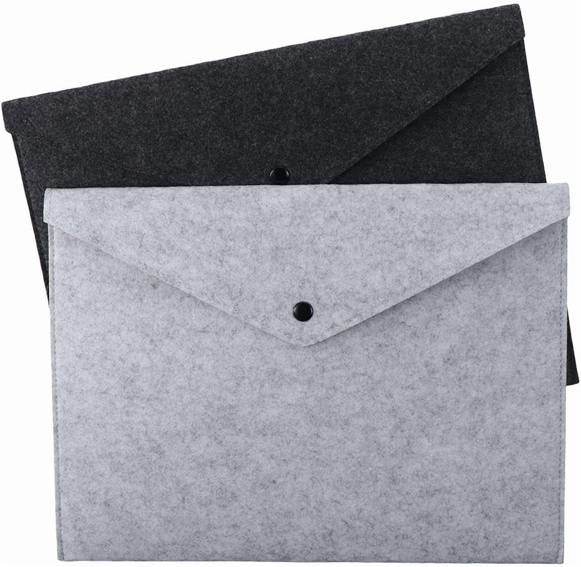 LUU-2 Pcs Felt Folder A4 File Folder Office File Archive Folder Paper ...