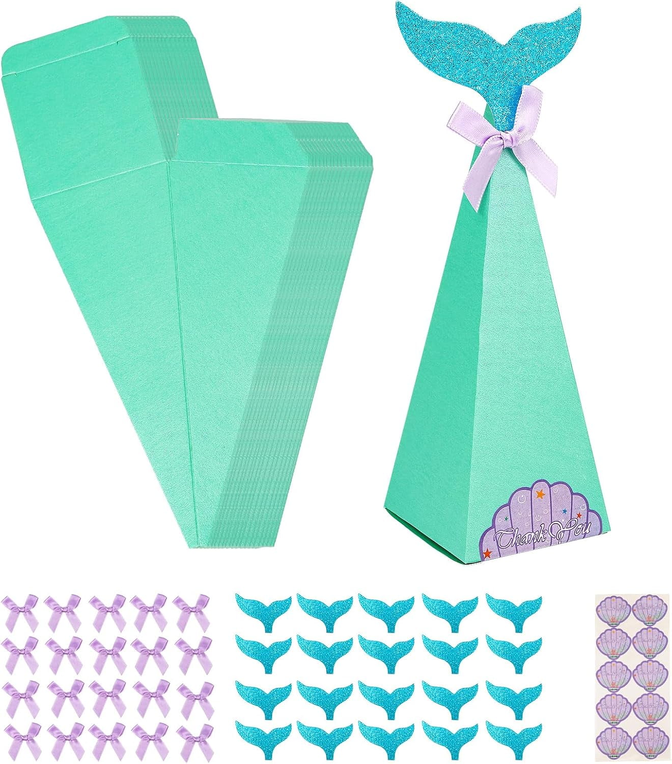 LUU-20 Pcs Peacock Candy Boxes, Triangle Shape Chocolate Gift Boxes ...
