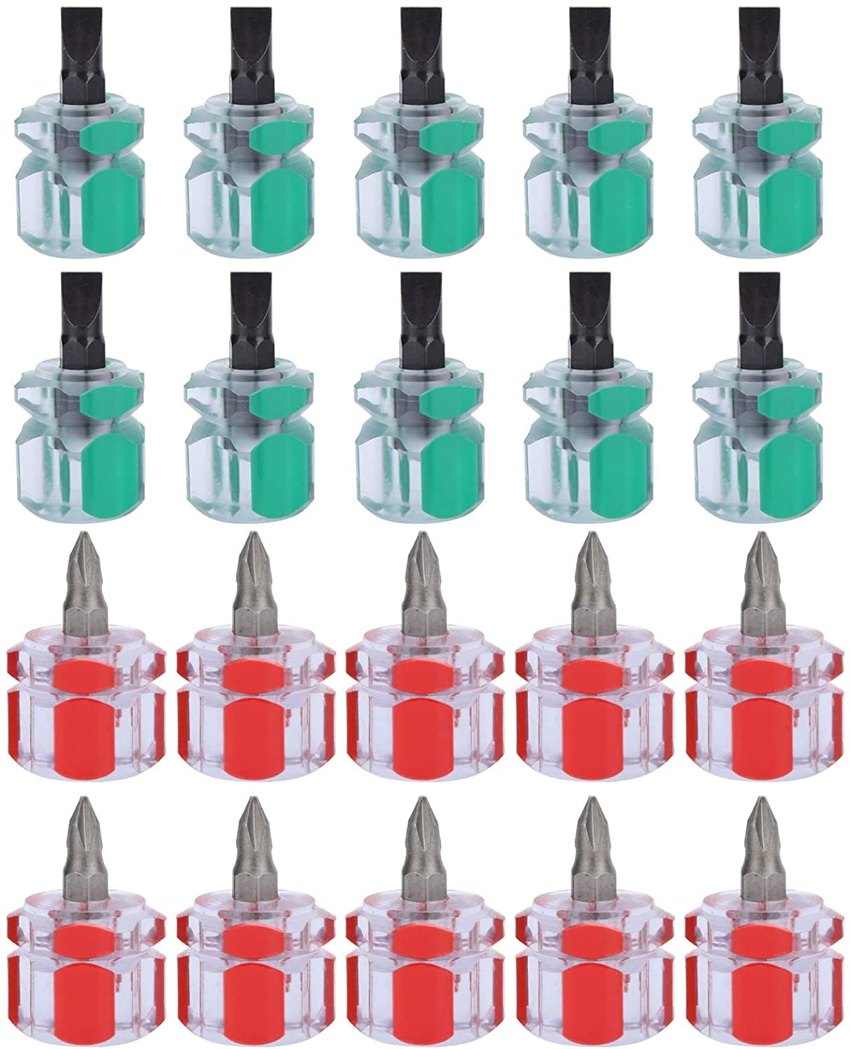 LUU-20Pcs Sewing Machine Screwdriver Mini Short Screwdriver Flat Head ...