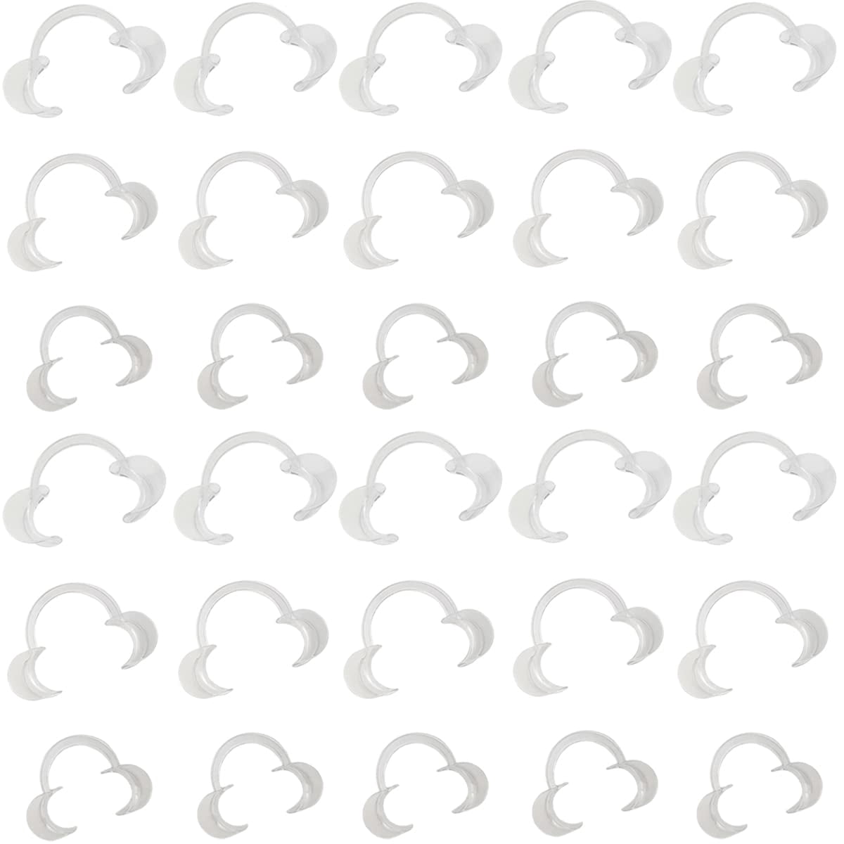 LUU-21PCS (7 Medium+7 Large+7 Small) C-Shape Teeth Whitening Cheek ...