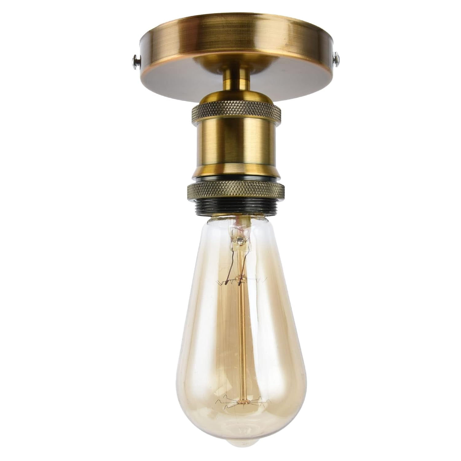 LUU-2Pcs Silver Bulb Socket, E26 E27 Modern Ceiling Lamp Light Bulb ...