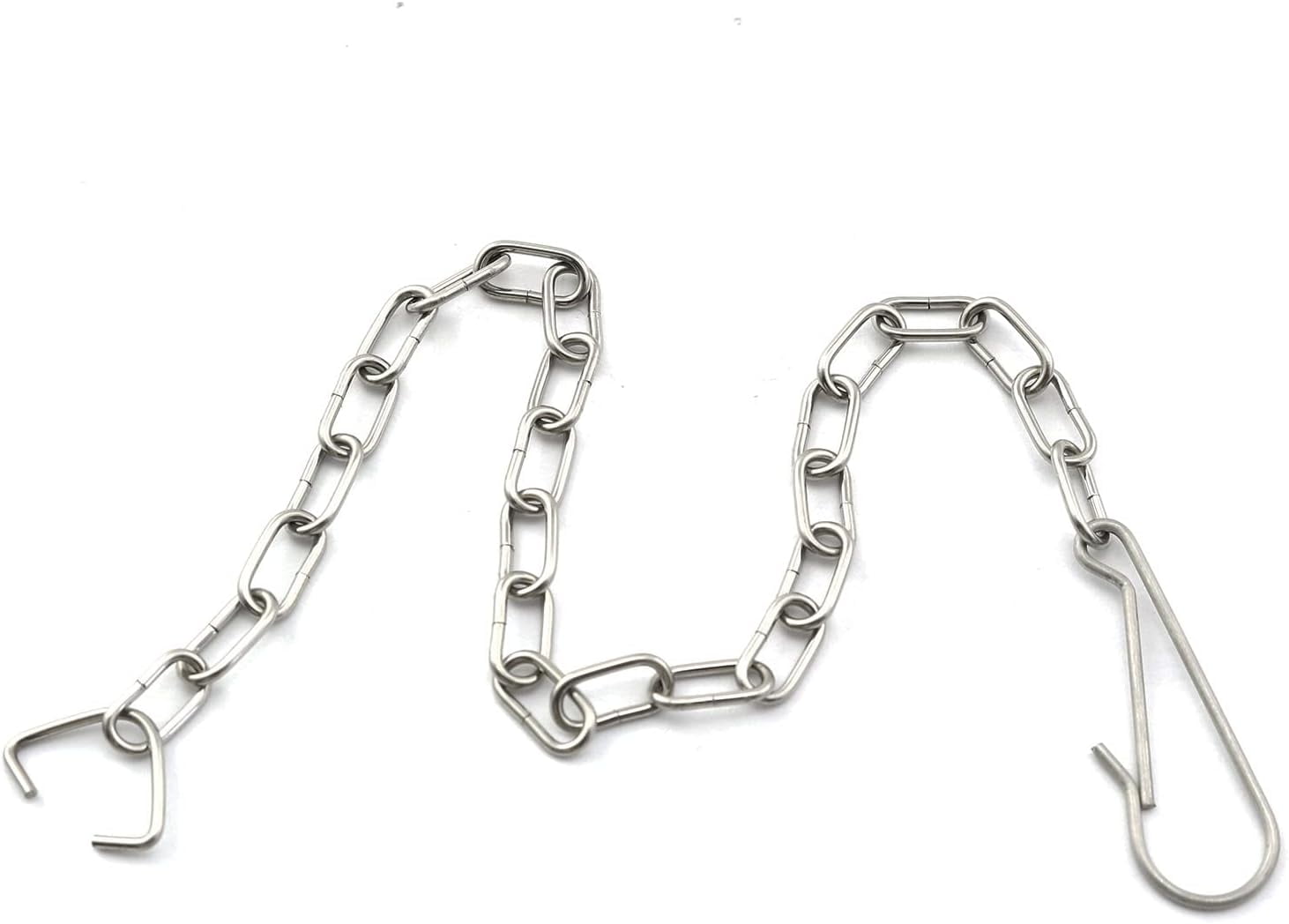 LUU-2pcs Universal Toilet Drain Cover Chain 21cm Stainless Steel Toilet ...