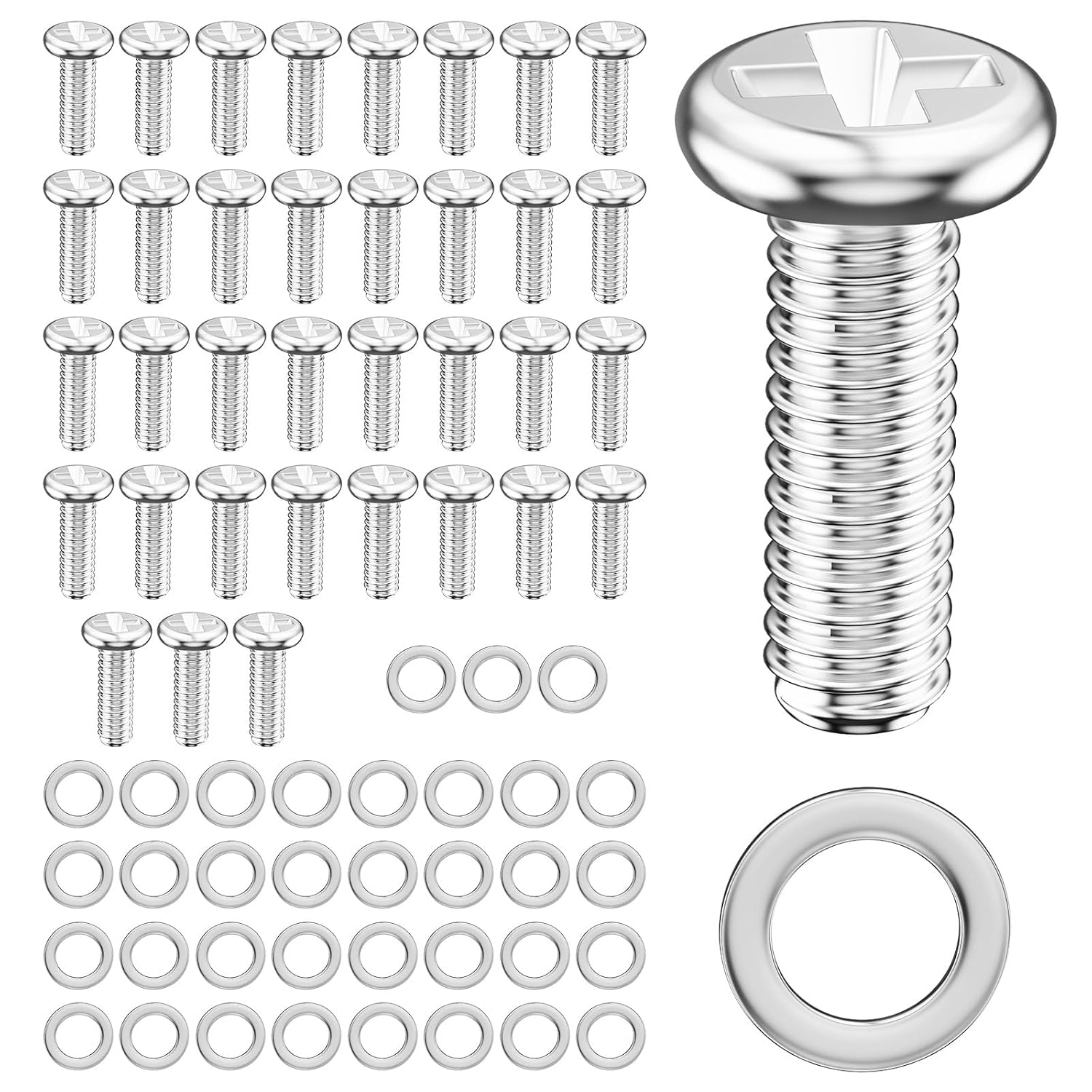 LUU-35 Pack M4 X 12mm TV Mount Screws with Spacer for 30 Inch or Small ...