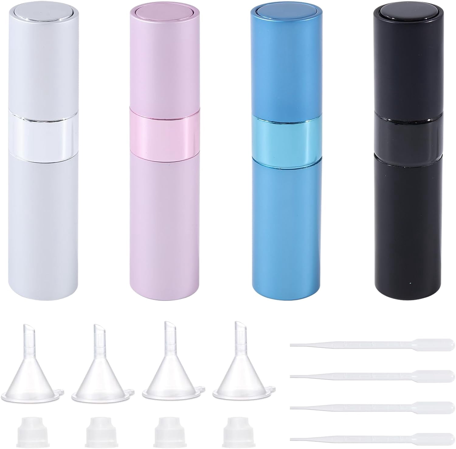 LUU-4 Colors 8ml Refillable Perfume Atomizer Rotary Spray Bottle with ...