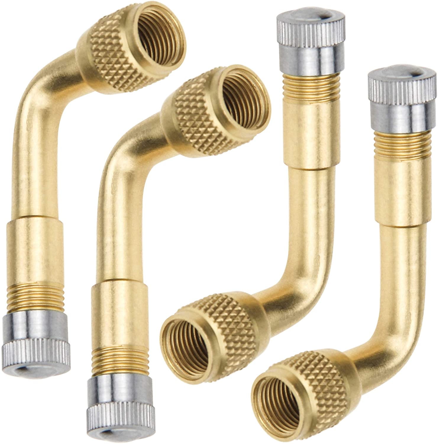 LUU-4-Pack Tire Valve Extension, 90 Degree Schrader Tire Valve Stem ...