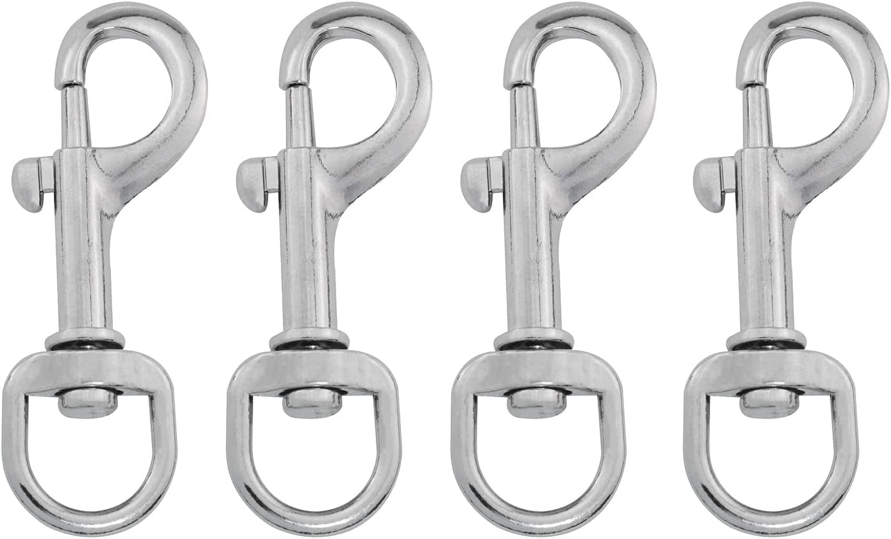 LUU-4PCS Stainless Steel Swivel Eye Bolt Flagpole Snap Hook, Flag Snap ...
