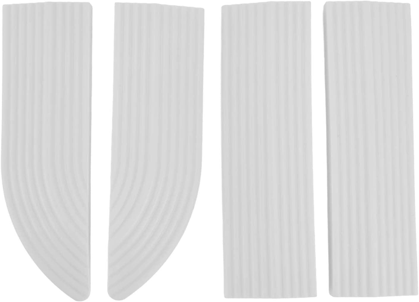 LUU-4Pcs Rubber Wheelchair Ramp, Universal Sweeper Door Sill Stair ...