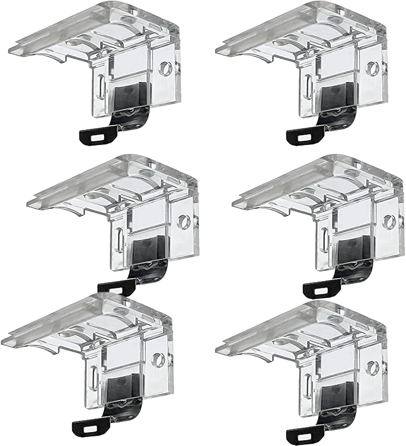LUU-6 PCS Cordless Shade Bracket with Metal Clips, Hidden Mounting ...
