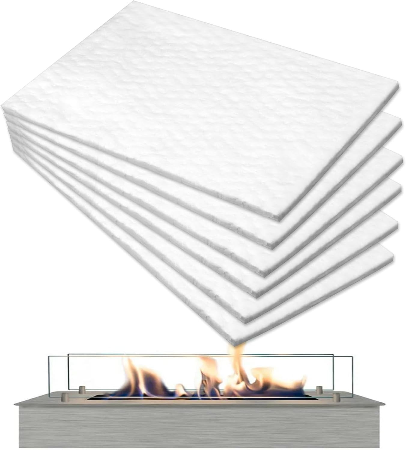 LUU-6 Pack Tabletop Fire Pit Ceramic Wool for Tabletop Firepit Bowl to ...