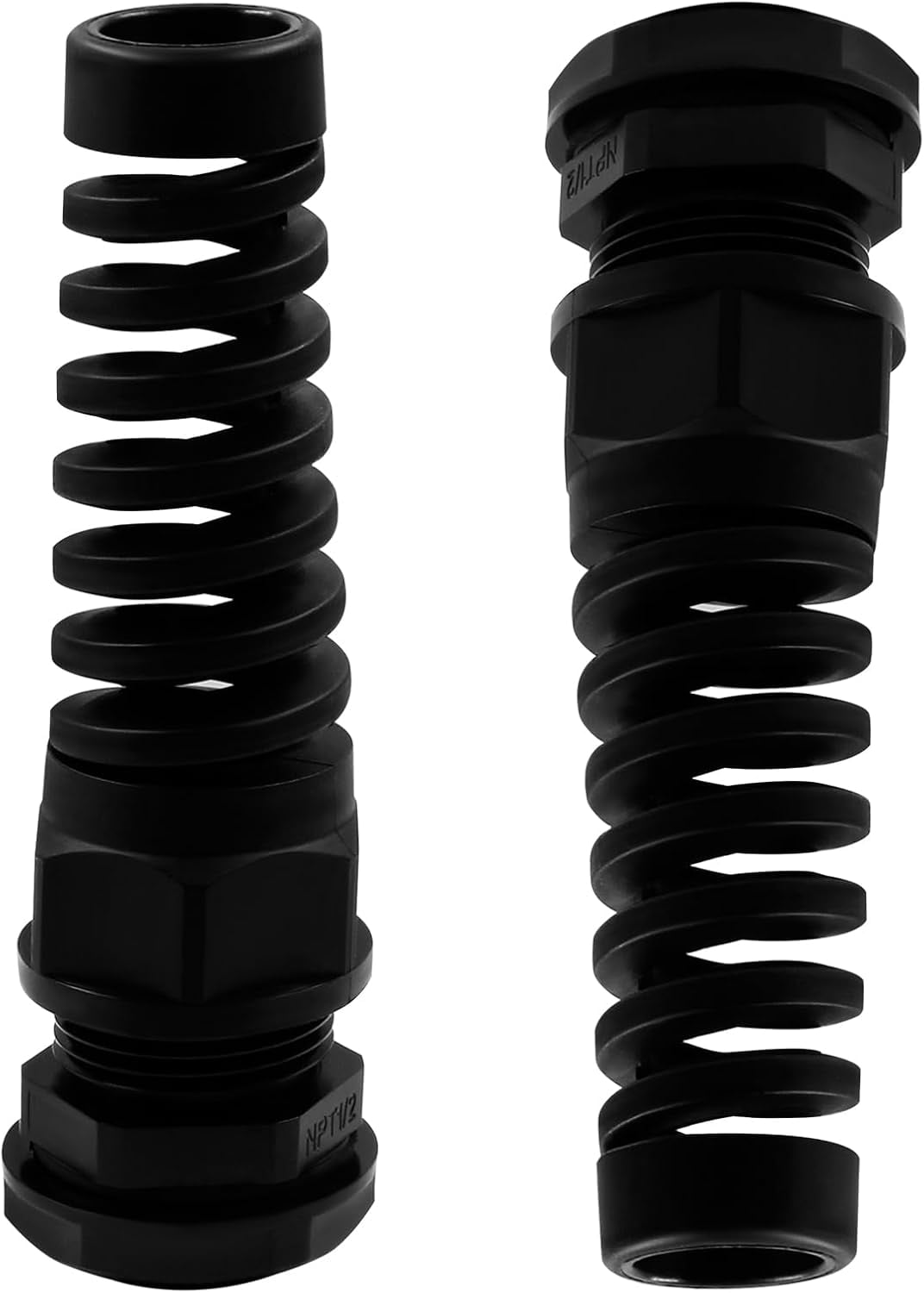 LUU-6 Pcs Nylon Cable Gland Spiral Strain Relief Waterproof NPT1/2 ...