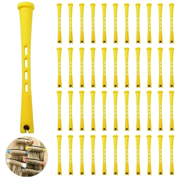LUU-60 Pcs Perm Rods 0.67" White Hair Rollers Cold Wave Rods Long Short ...