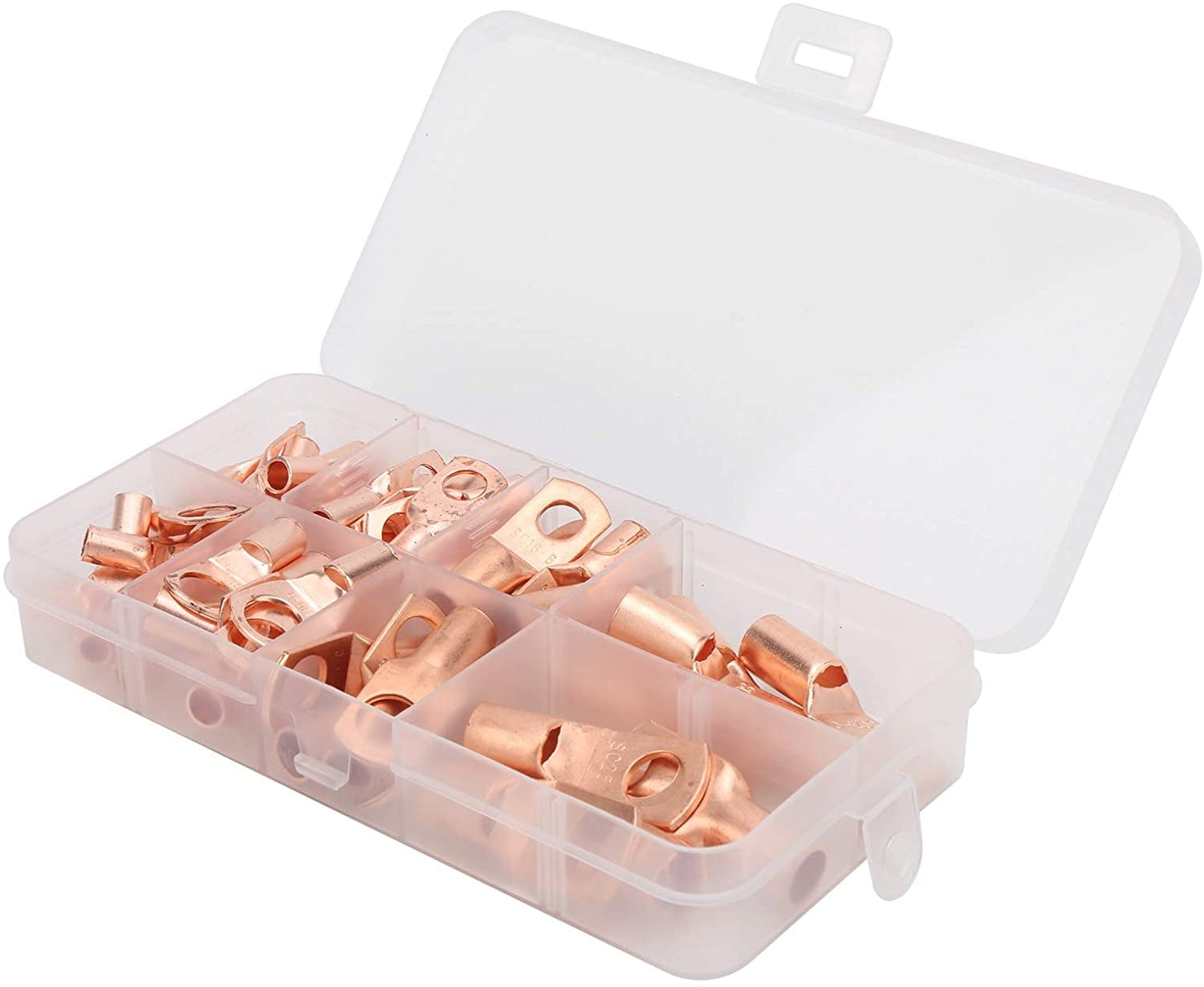 LUU-60Pcs Copper Terminal Sc25-8,Battery Lugs Lug Terminals Battery ...