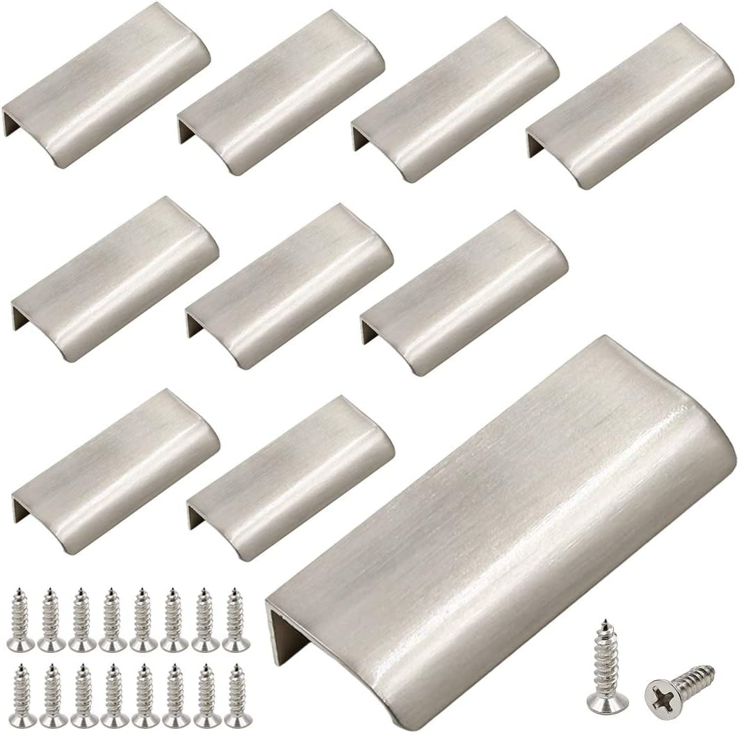 LUU-80mm/3.15" Arc Modern Finger Edge Pulls Rounded Angle Tab Pull ...