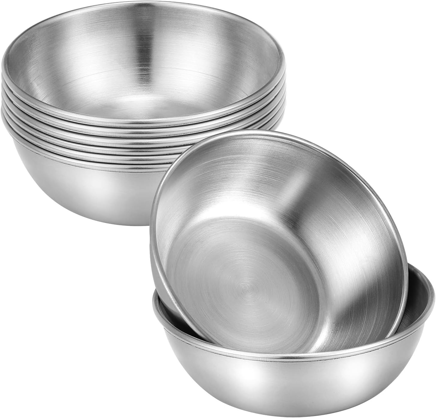 LUU-8PCS Stainless Steel Sauce Cup Dipping Sauce Cups Dip Bowls ...
