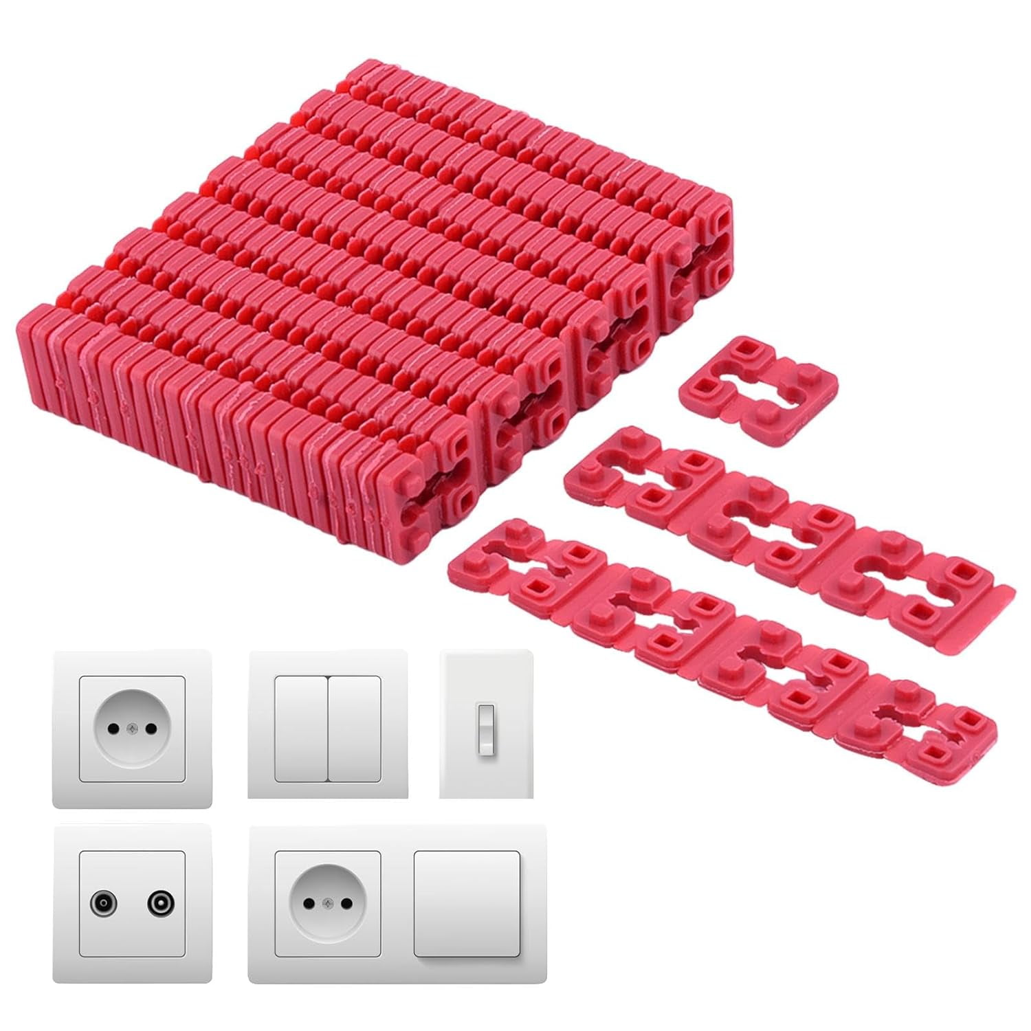 LUU-96Pcs Outlet Spacers for Electrical Box,Stackable Switch and ...