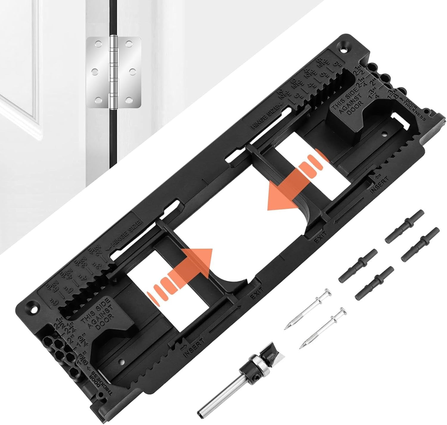 LUU-Adjustable Door Hinge Router Template, Easy Install Hinge ...